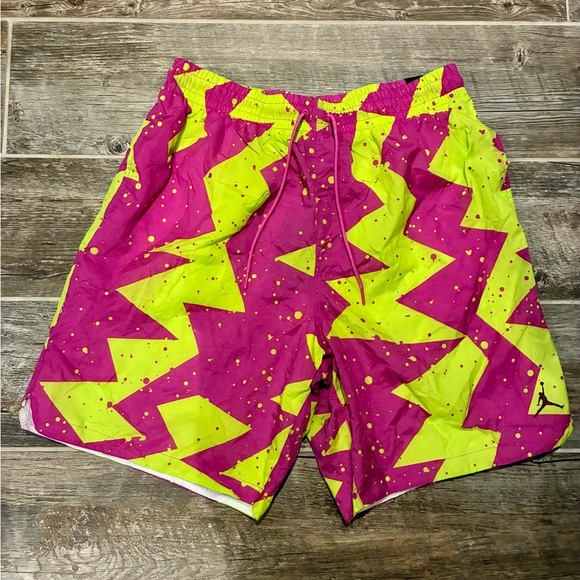 Jordan | Swim | Mens Jordan Jumpman Poolside Pink And Yellow Swim ...